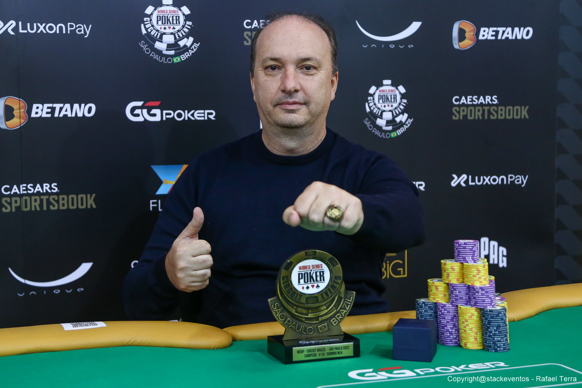 Marcelo Costa leva o anel do Seniors Event da WSOP Circuit