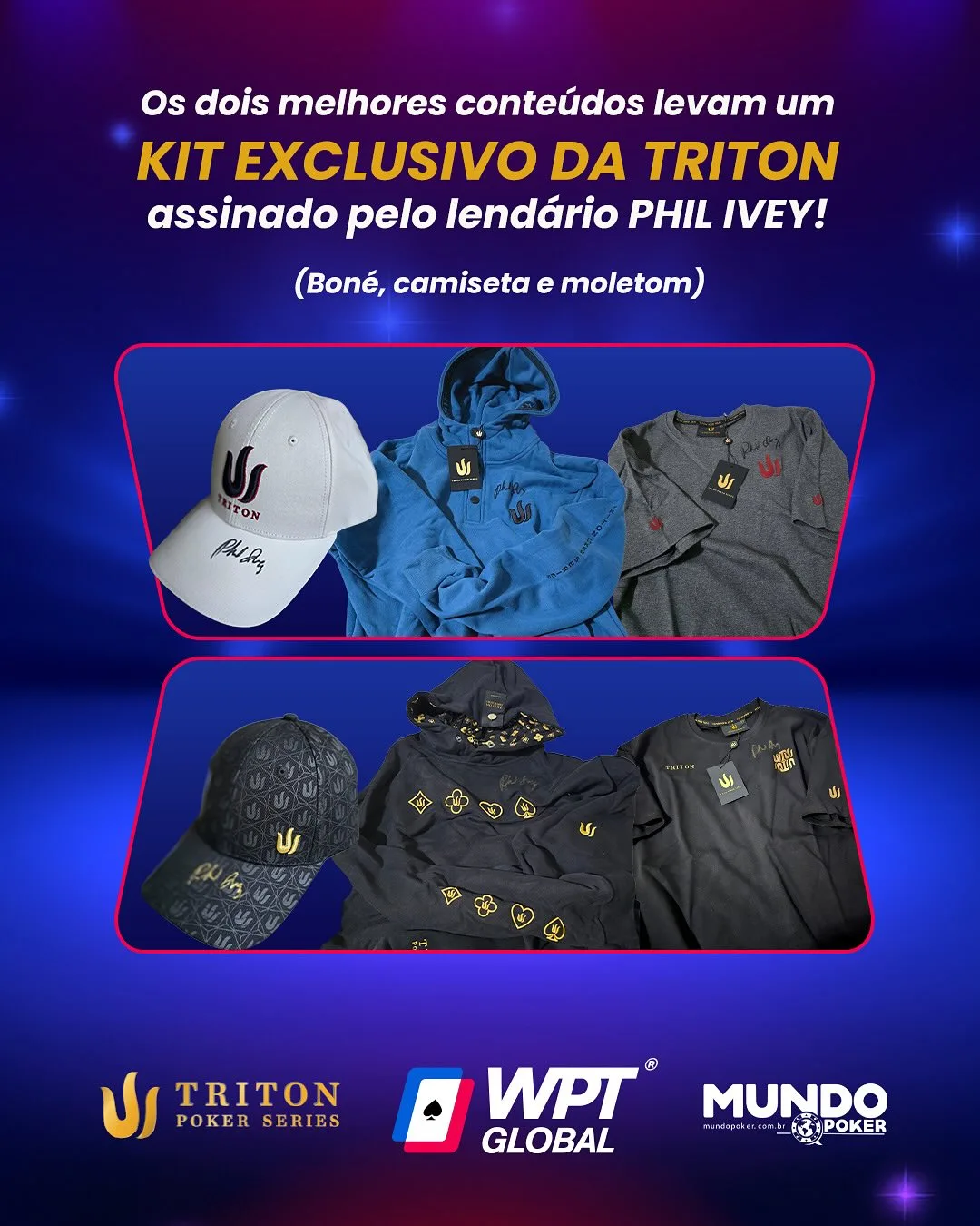 Concorra a kit da Triton Series assinado por Phil Ivey